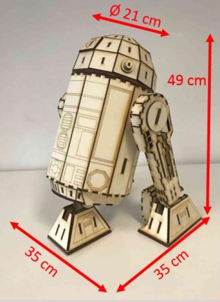 CWWH-Onlineshop - Star Wars - R2D2 Droide als 3D Großmodell